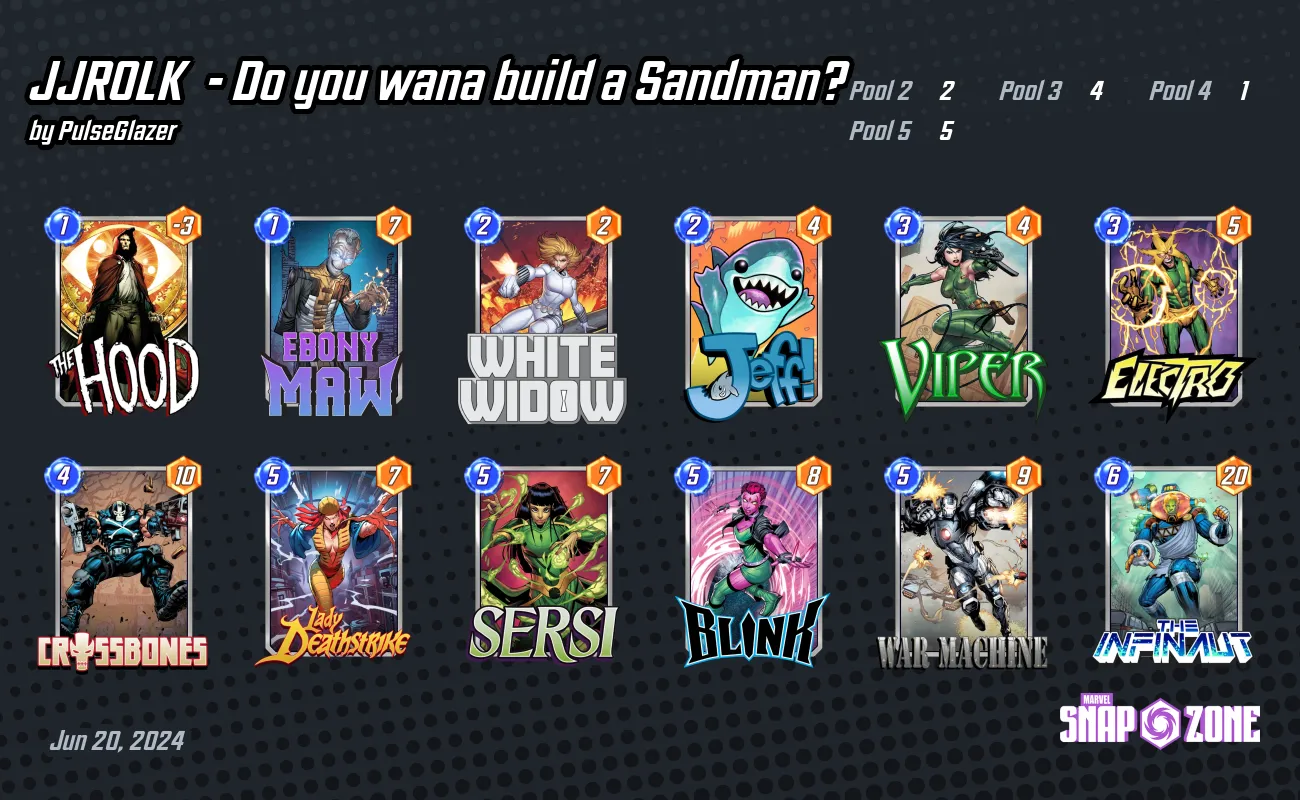 JJROLK - Do you wana build a Sandman? - Decks - Marvel Snap Zone