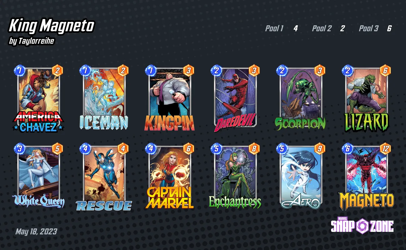 King Magneto - Decks - Marvel Snap Zone