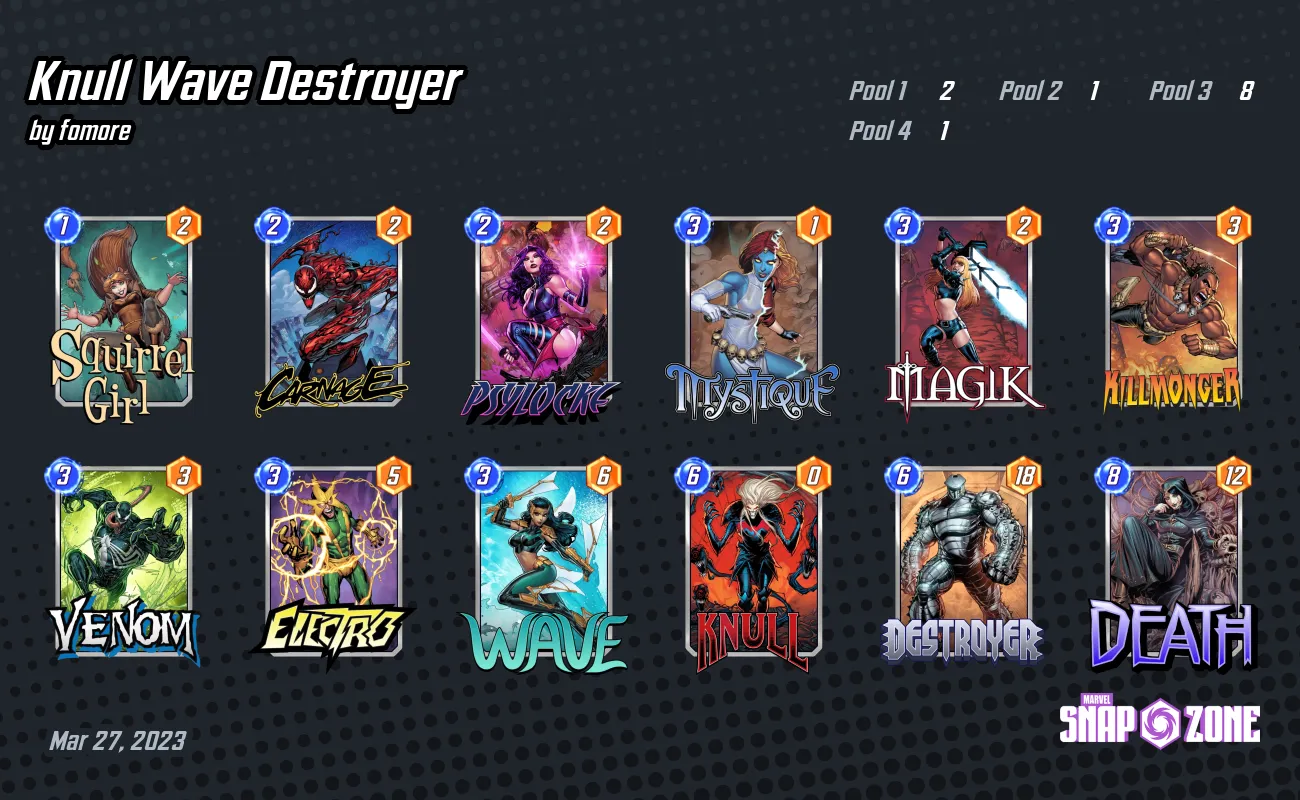 Knull Wave Destroyer - Decks - Marvel Snap Zone