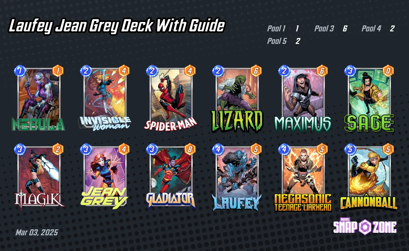 Laufey Jean Grey Deck With Guide - Decks - Marvel Snap Zone