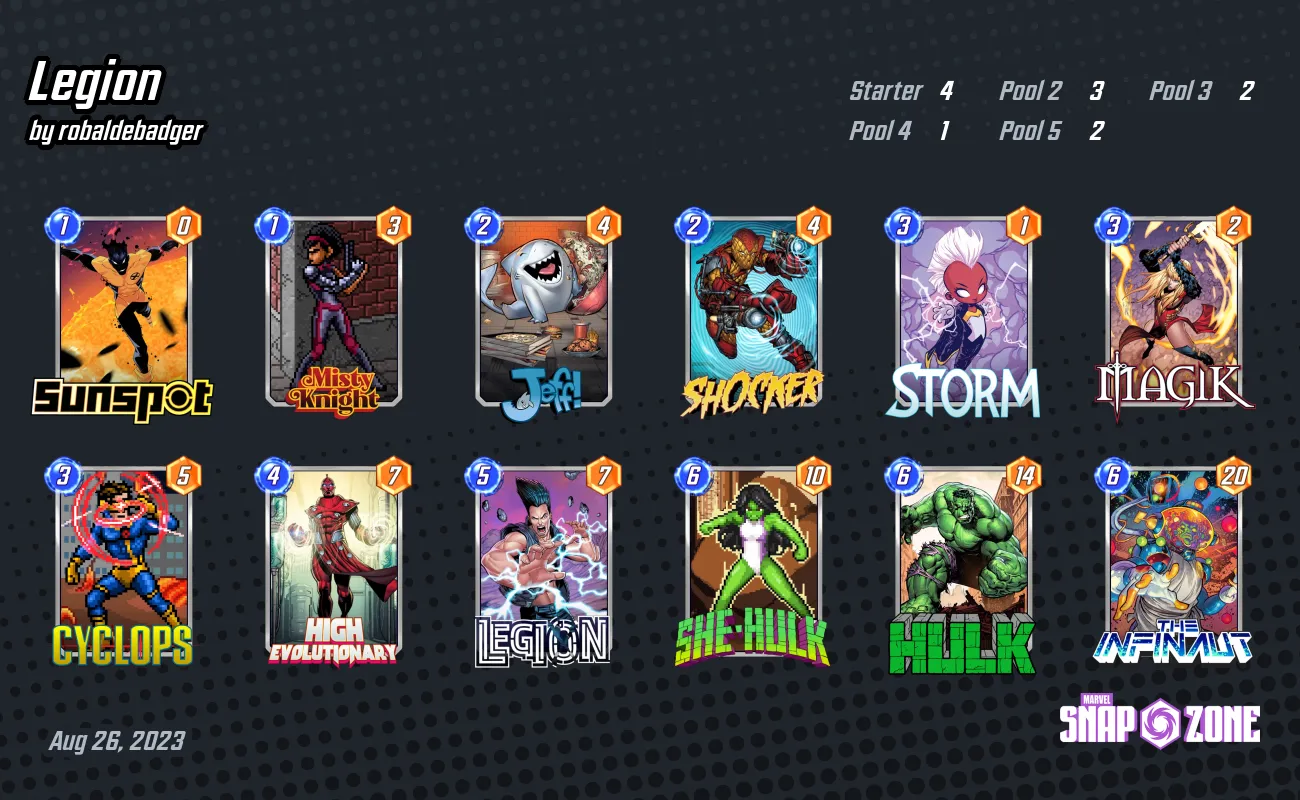 Legion - Decks - Marvel Snap Zone