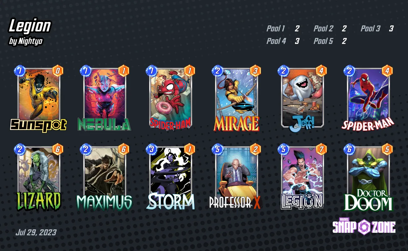 Legion - Decks - Marvel Snap Zone