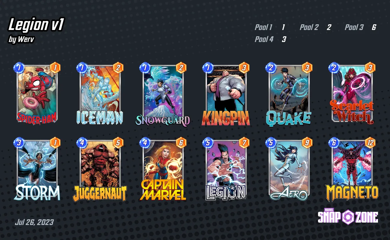 Legion v1 - Decks - Marvel Snap Zone