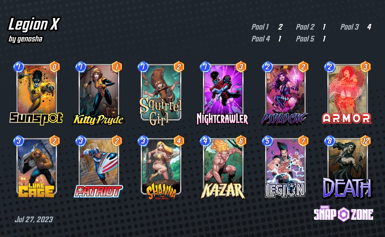 Legion X - Decks - Marvel Snap Zone