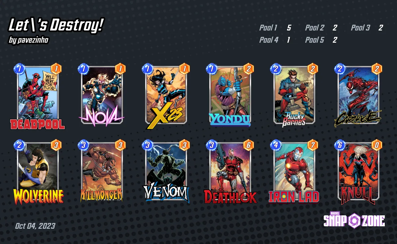 Let's Destroy! - Decks - Marvel Snap Zone