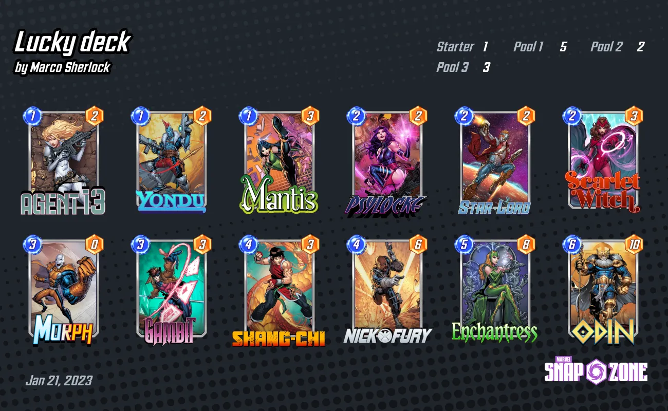Lucky deck - Decks - Marvel Snap Zone