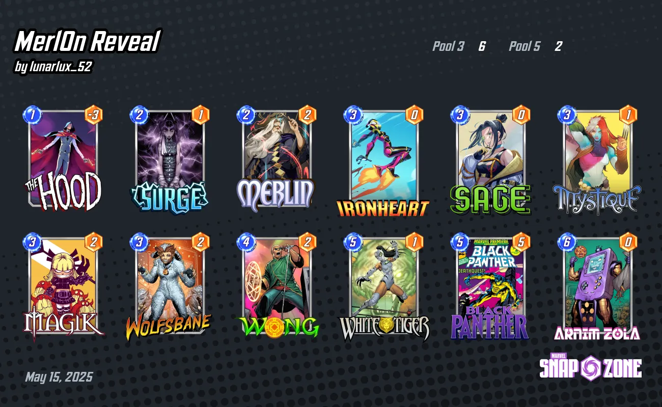 MerlOn Reveal - Decks - Marvel Snap Zone