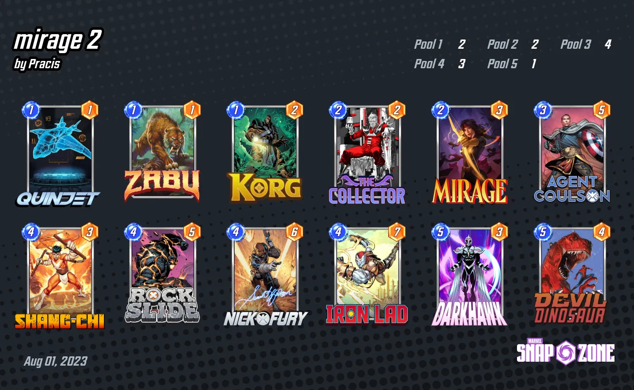 mirage 2 - Decks - Marvel Snap Zone