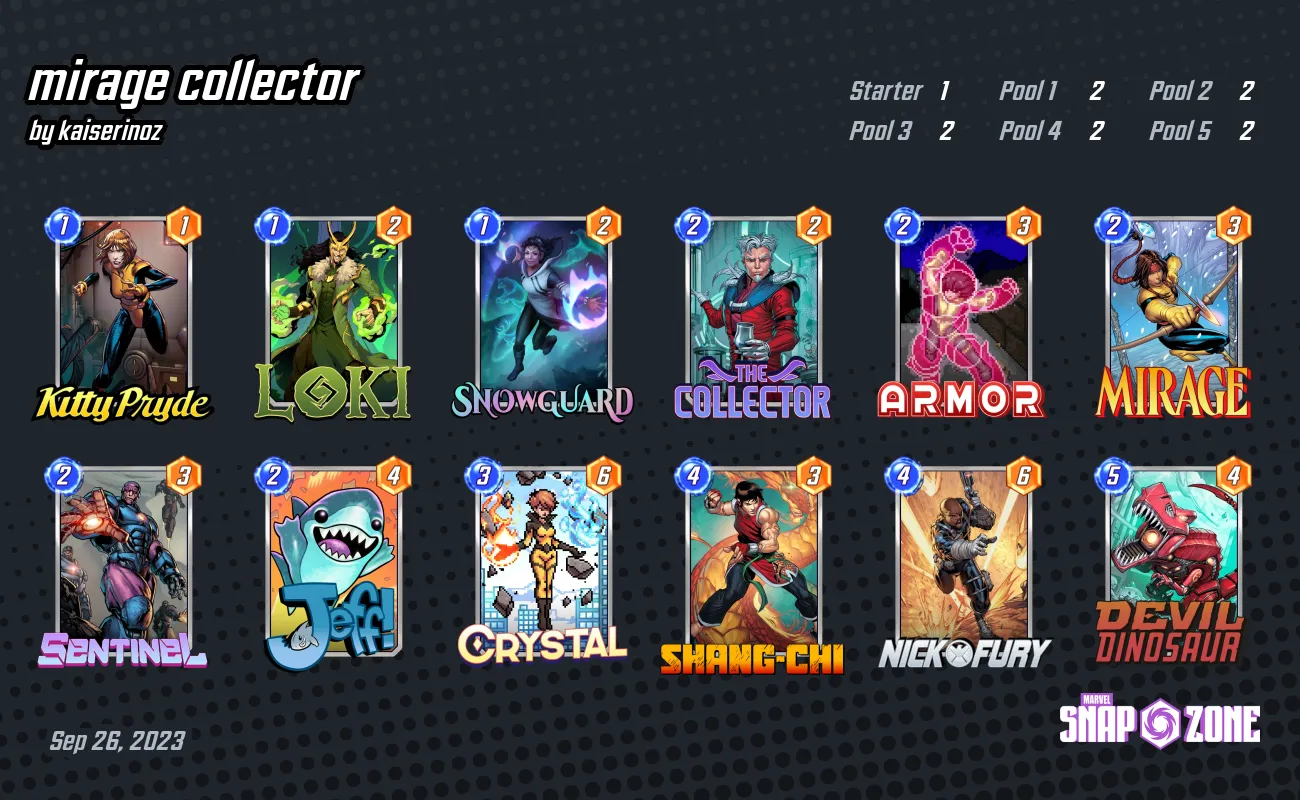 mirage collector - Decks - Marvel Snap Zone