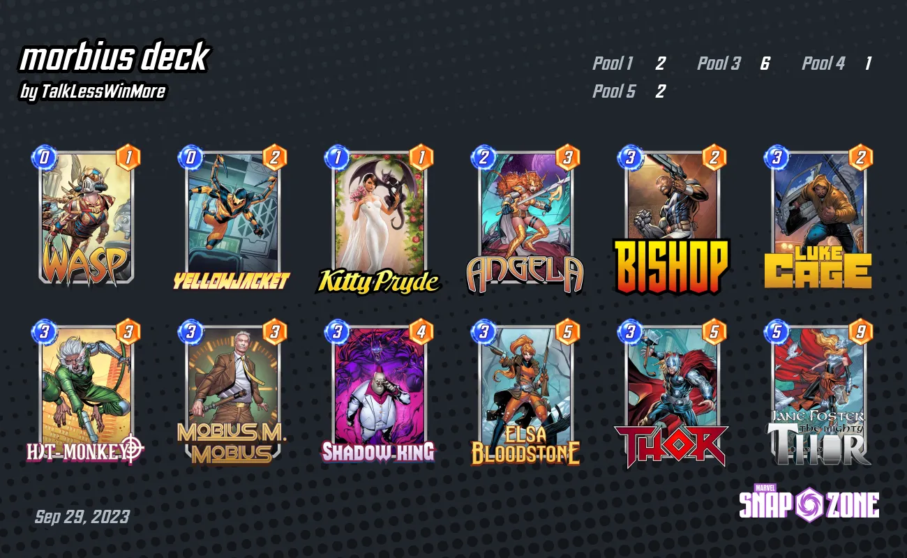 morbius deck - Decks - Marvel Snap Zone