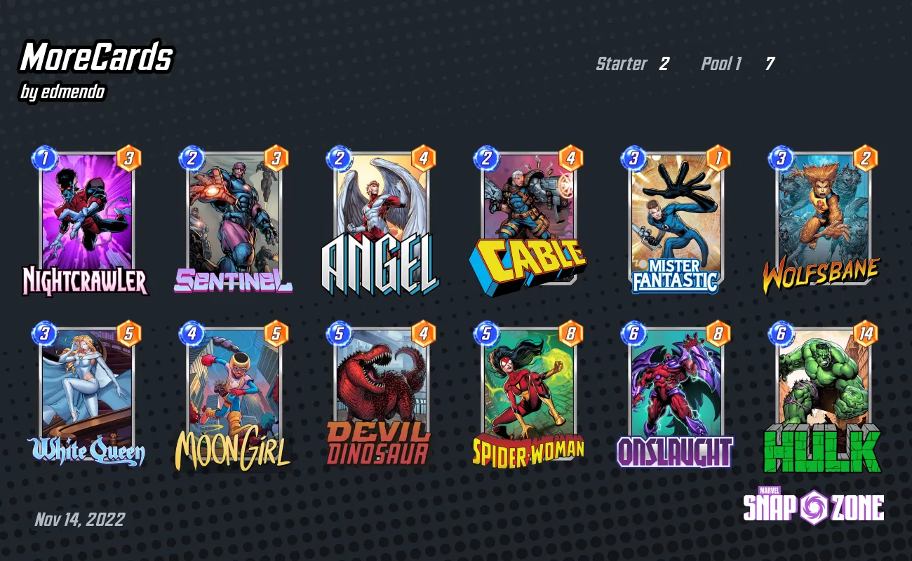 MoreCards - Decks - Marvel Snap Zone