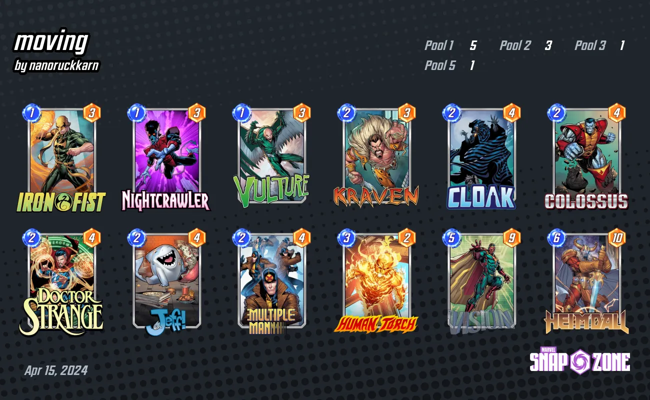 moving - Decks - Marvel Snap Zone