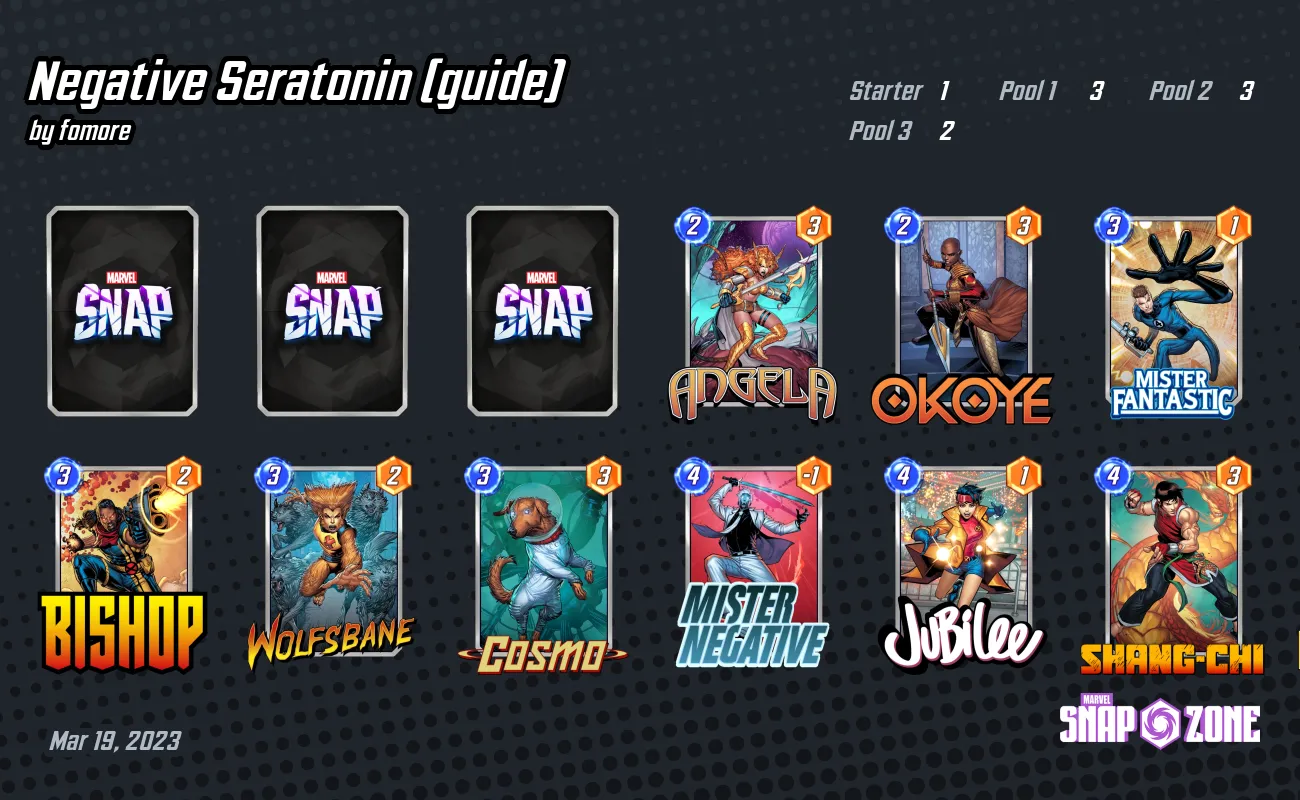 Negative Seratonin (guide) - Decks - Marvel Snap Zone