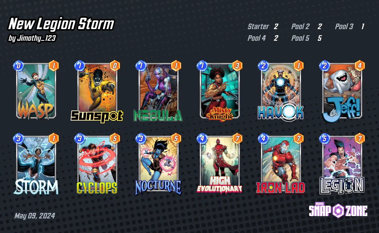 New Legion Storm - Decks - Marvel Snap Zone