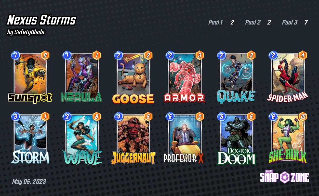 Nexus Storms - Decks - Marvel Snap Zone
