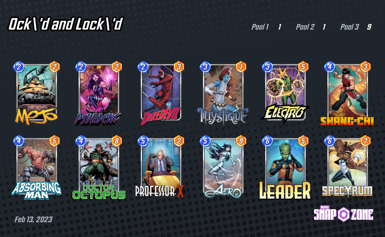Ock'd and Lock'd - Decks - Marvel Snap Zone