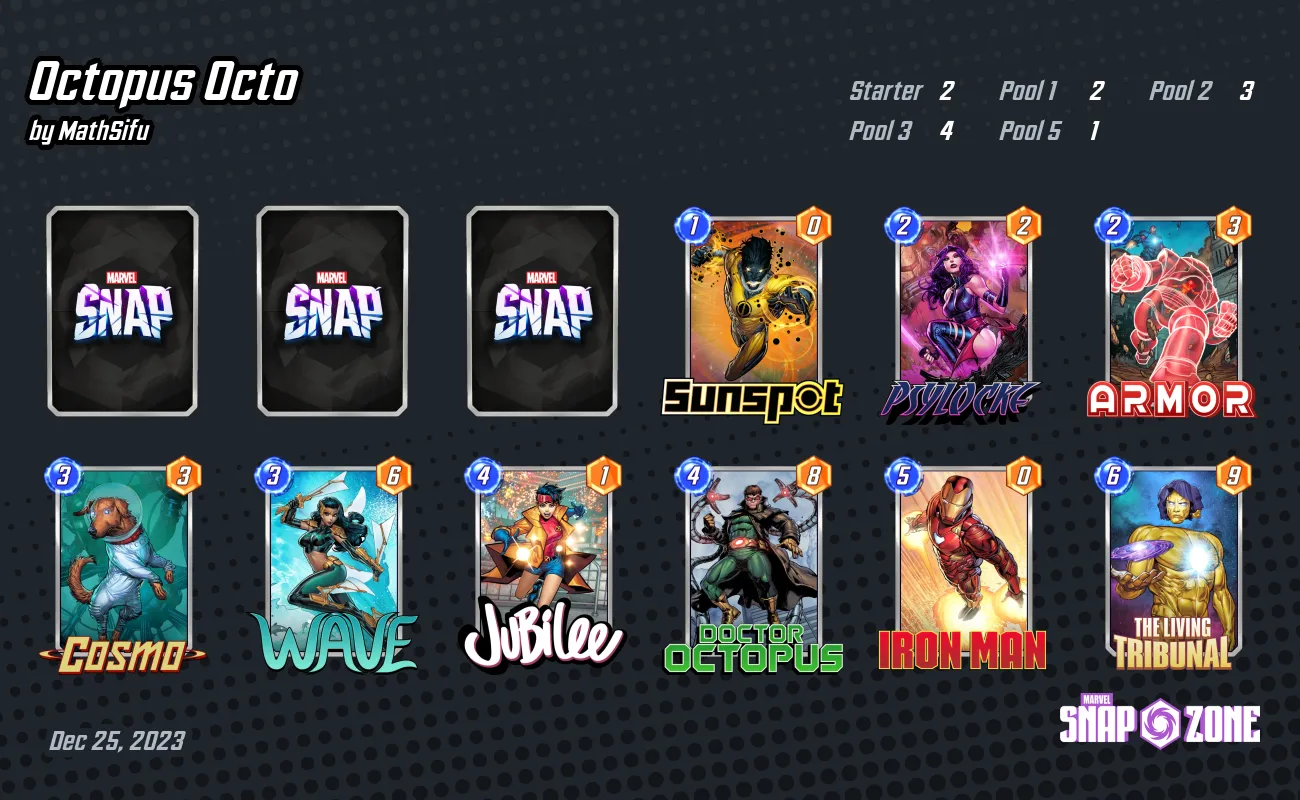 Octopus Octo - Decks - Marvel Snap Zone