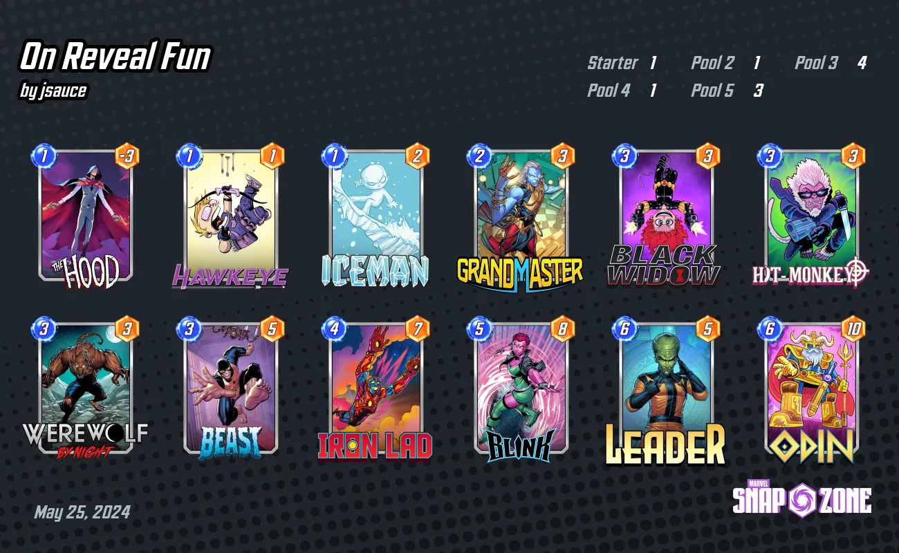 On Reveal Fun - Decks - Marvel Snap Zone