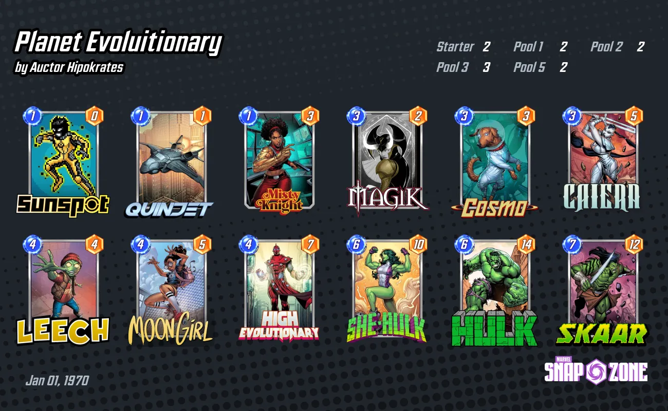 Planet Evoluitionary - Decks - Marvel Snap Zone