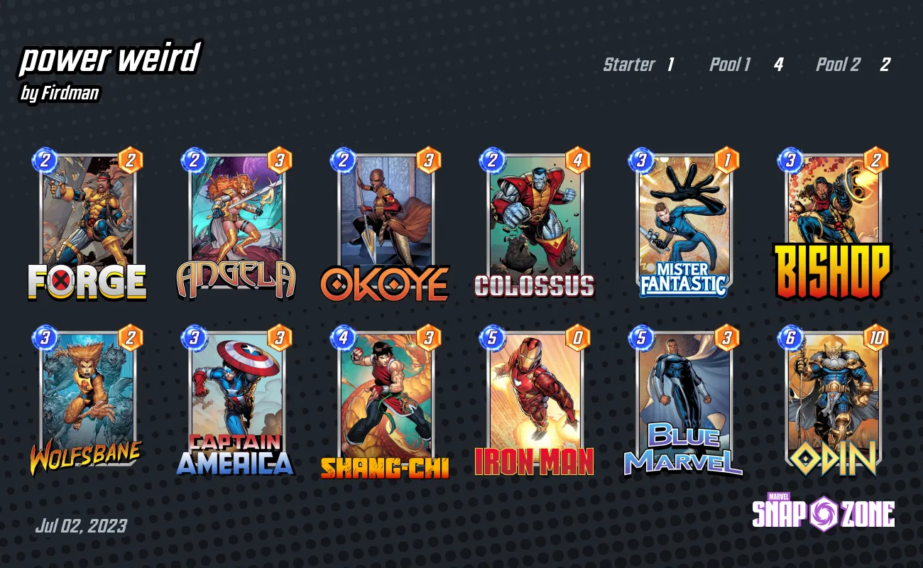 power weird - Decks - Marvel Snap Zone