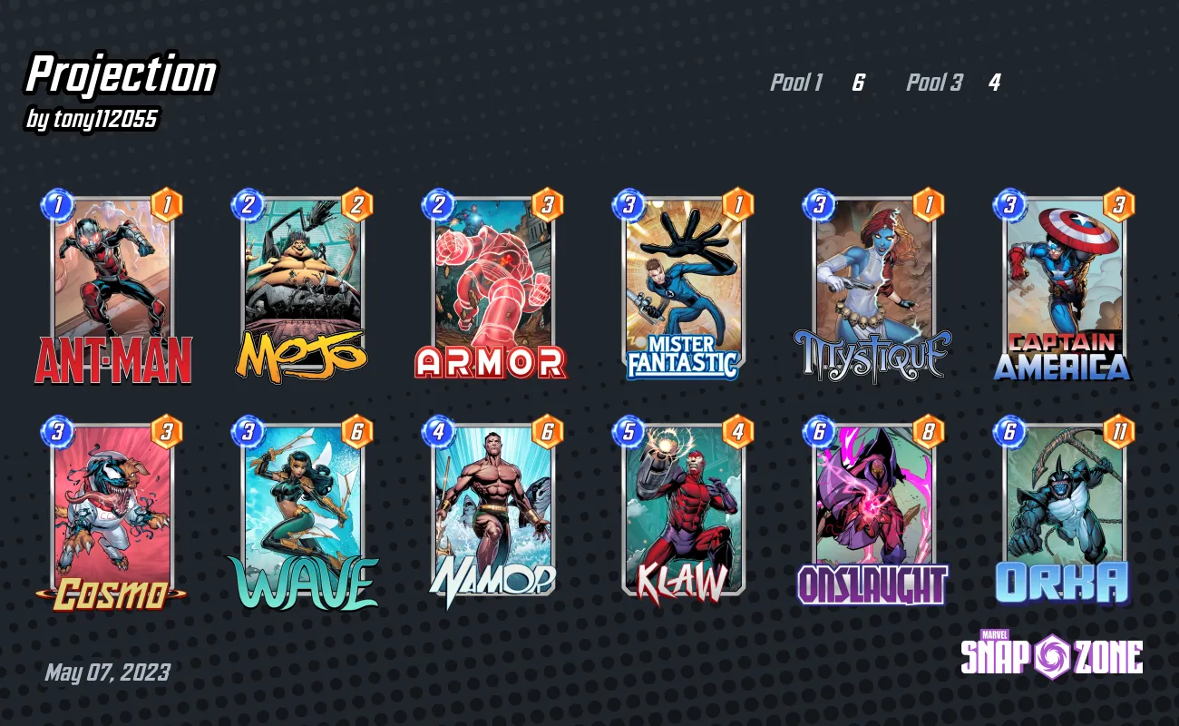 Projection - Decks - Marvel Snap Zone