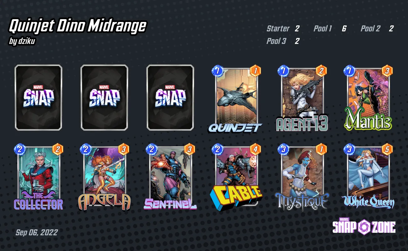 Quinjet Dino Midrange - Decks - Marvel Snap Zone