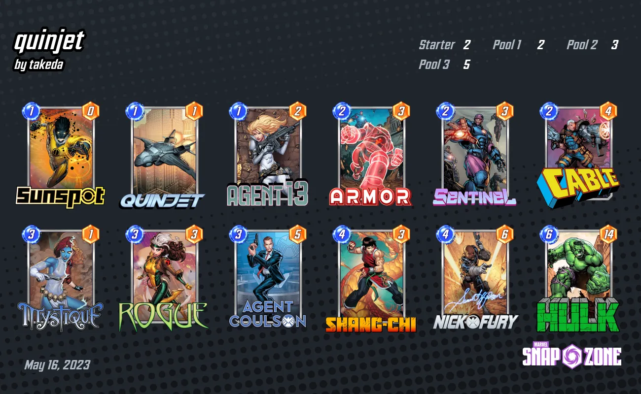 quinjet - Decks - Marvel Snap Zone