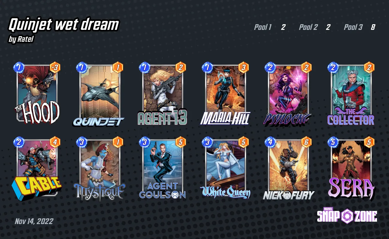 Quinjet wet dream - Decks - Marvel Snap Zone