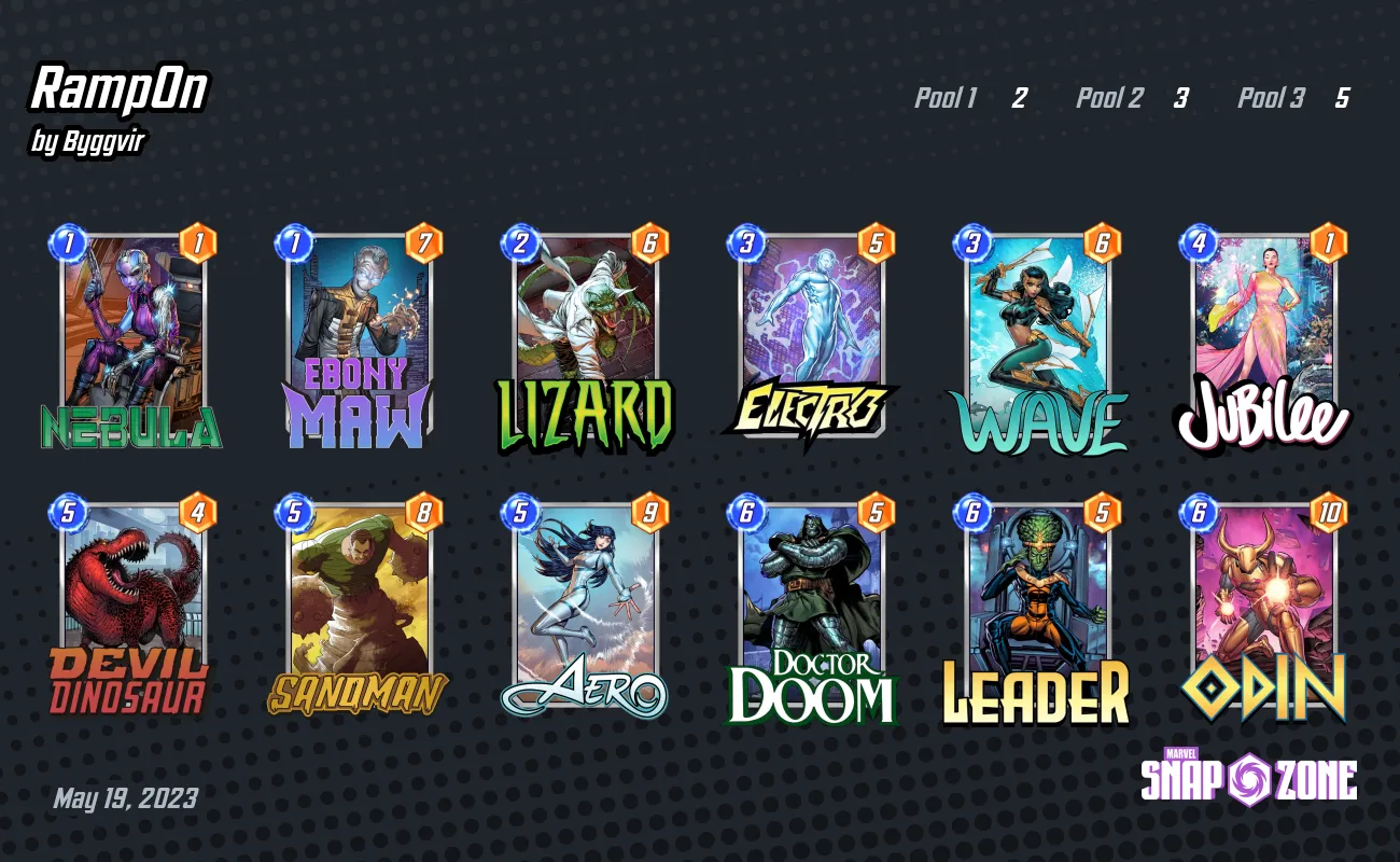 RampOn - Decks - Marvel Snap Zone
