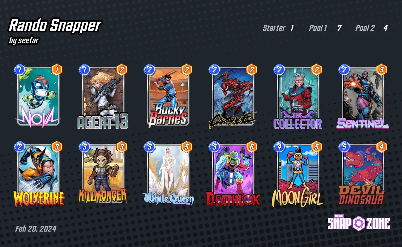 Rando Snapper - Decks - Marvel Snap Zone