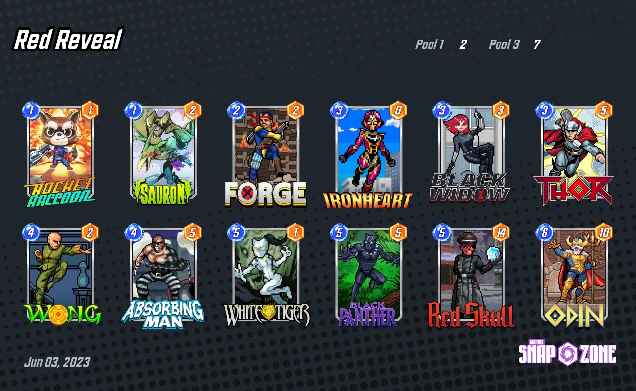 Red Reveal - Decks - Marvel Snap Zone