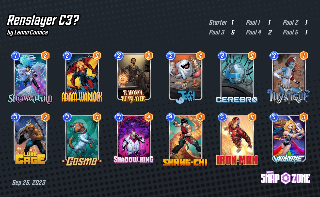 Renslayer C3? - Decks - Marvel Snap Zone