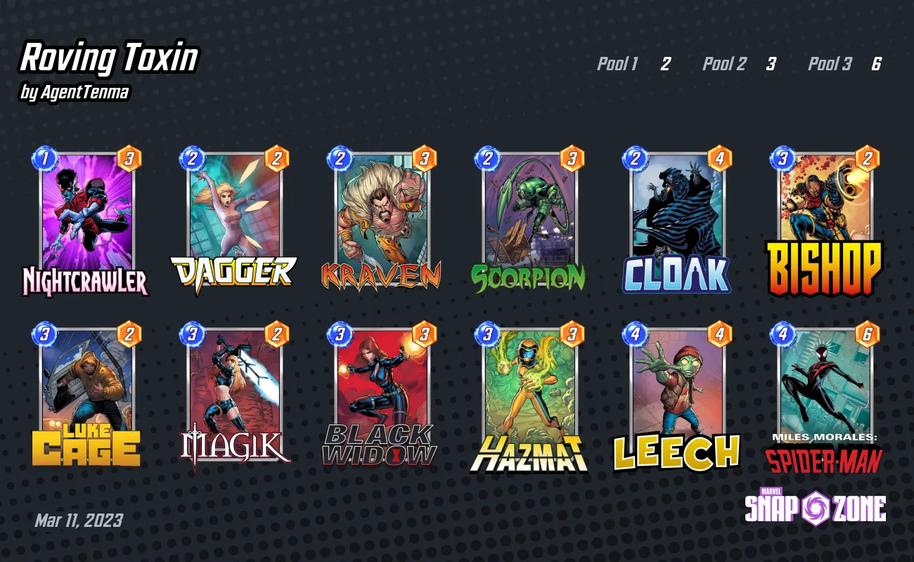 Roving Toxin - Decks - Marvel Snap Zone