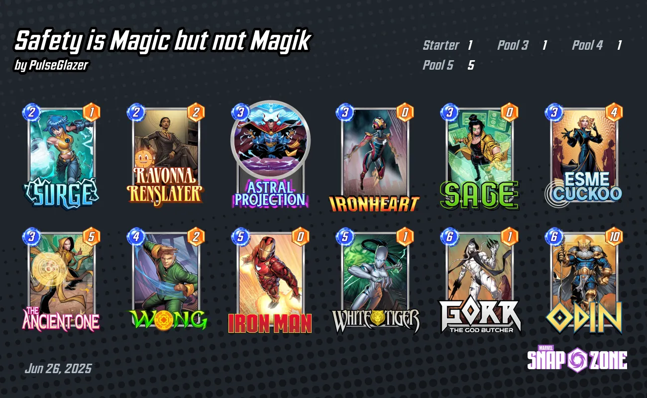 Safety is Magic but not Magik - Decks - Marvel Snap Zone