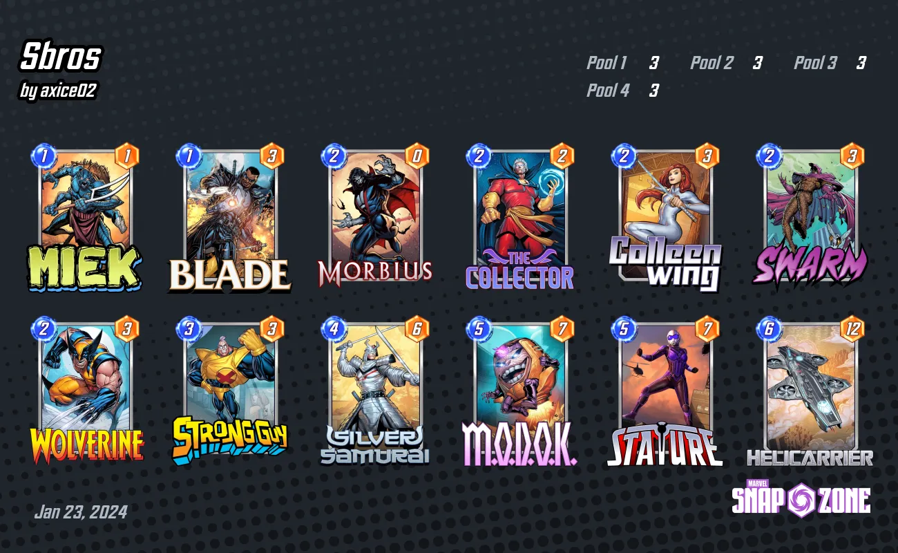 Sbros - Decks - Marvel Snap Zone