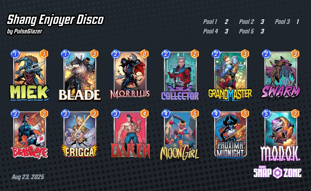 Shang Enjoyer Disco - Decks - Marvel Snap Zone