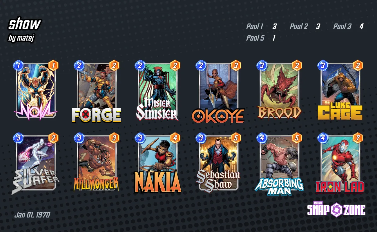 show - Decks - Marvel Snap Zone