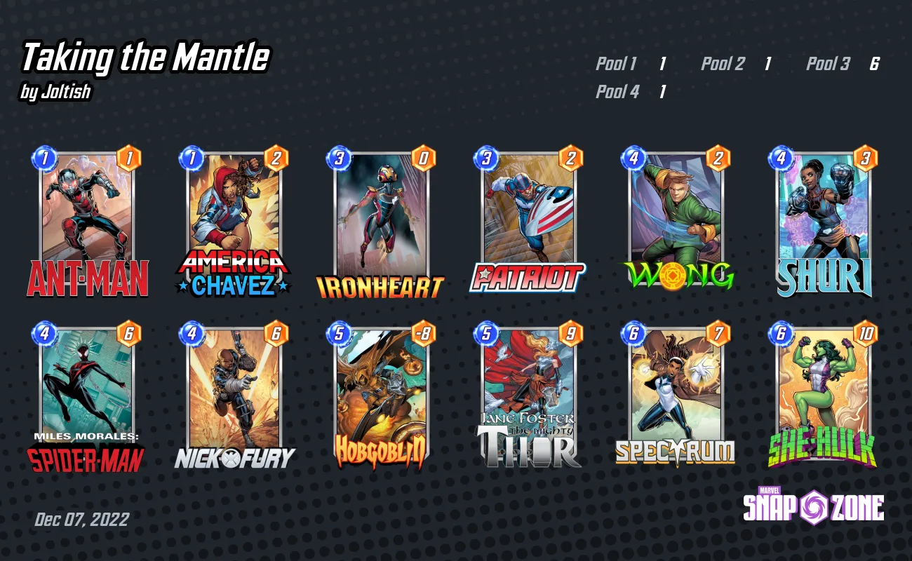 Taking the Mantle - Decks - Marvel Snap Zone