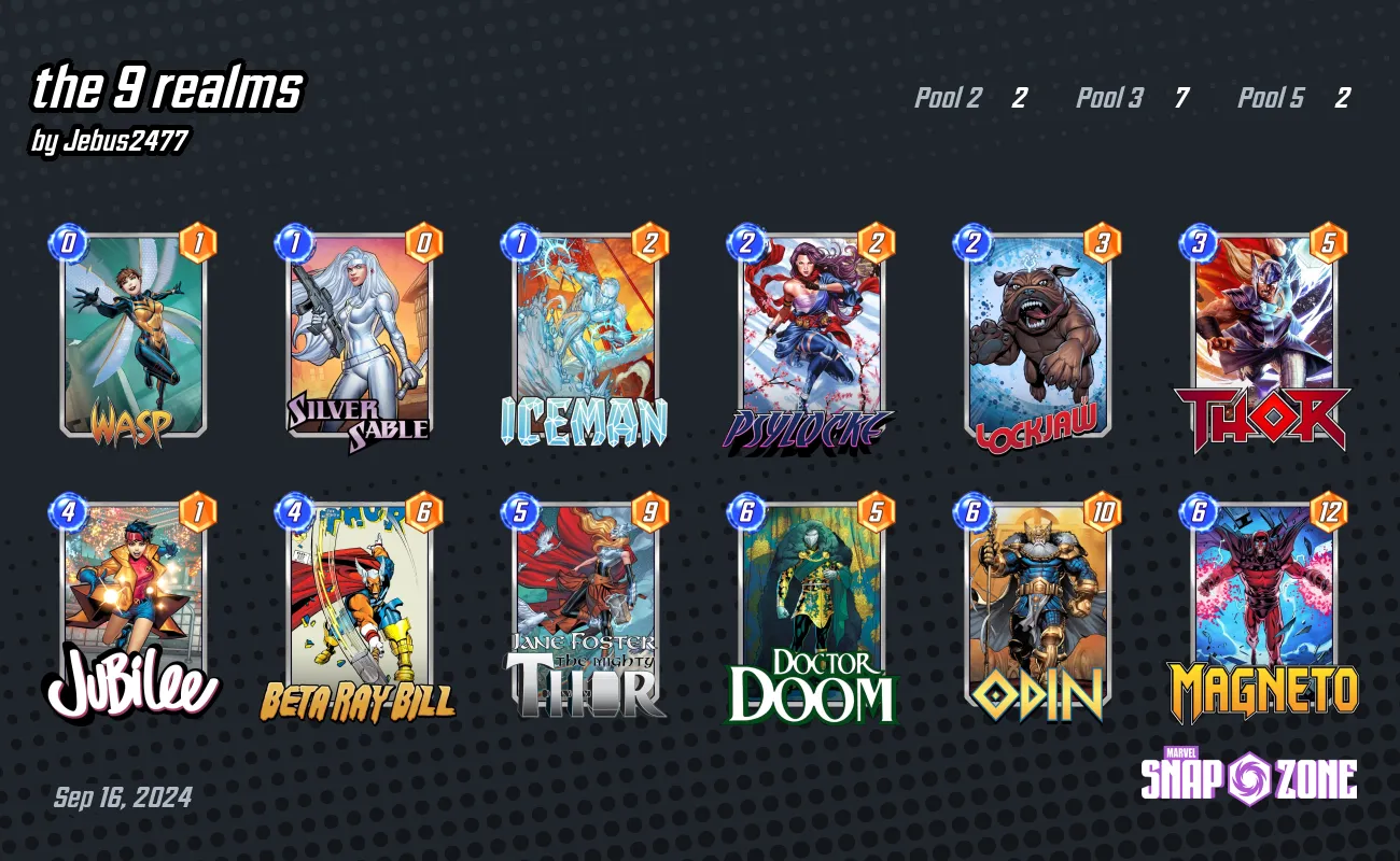 the 9 realms - Decks - Marvel Snap Zone