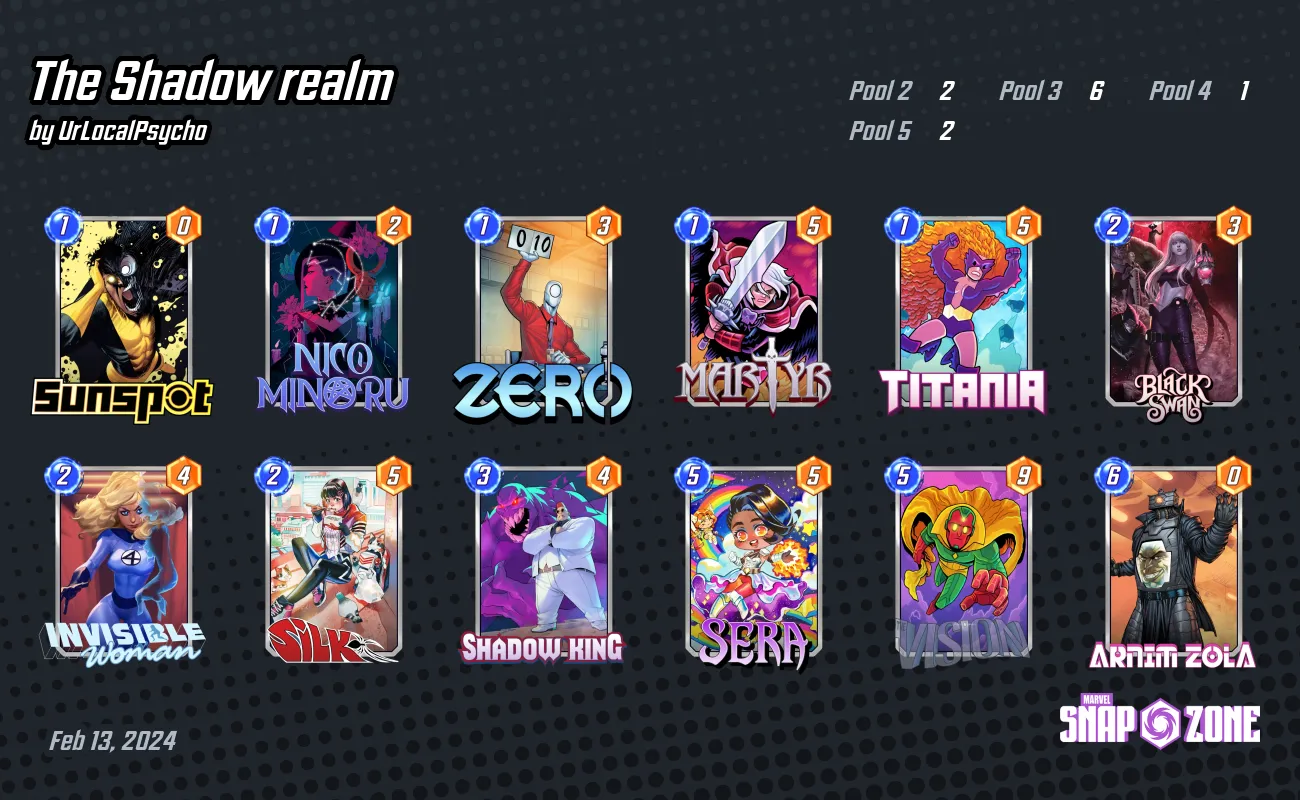 The Shadow realm - Decks - Marvel Snap Zone