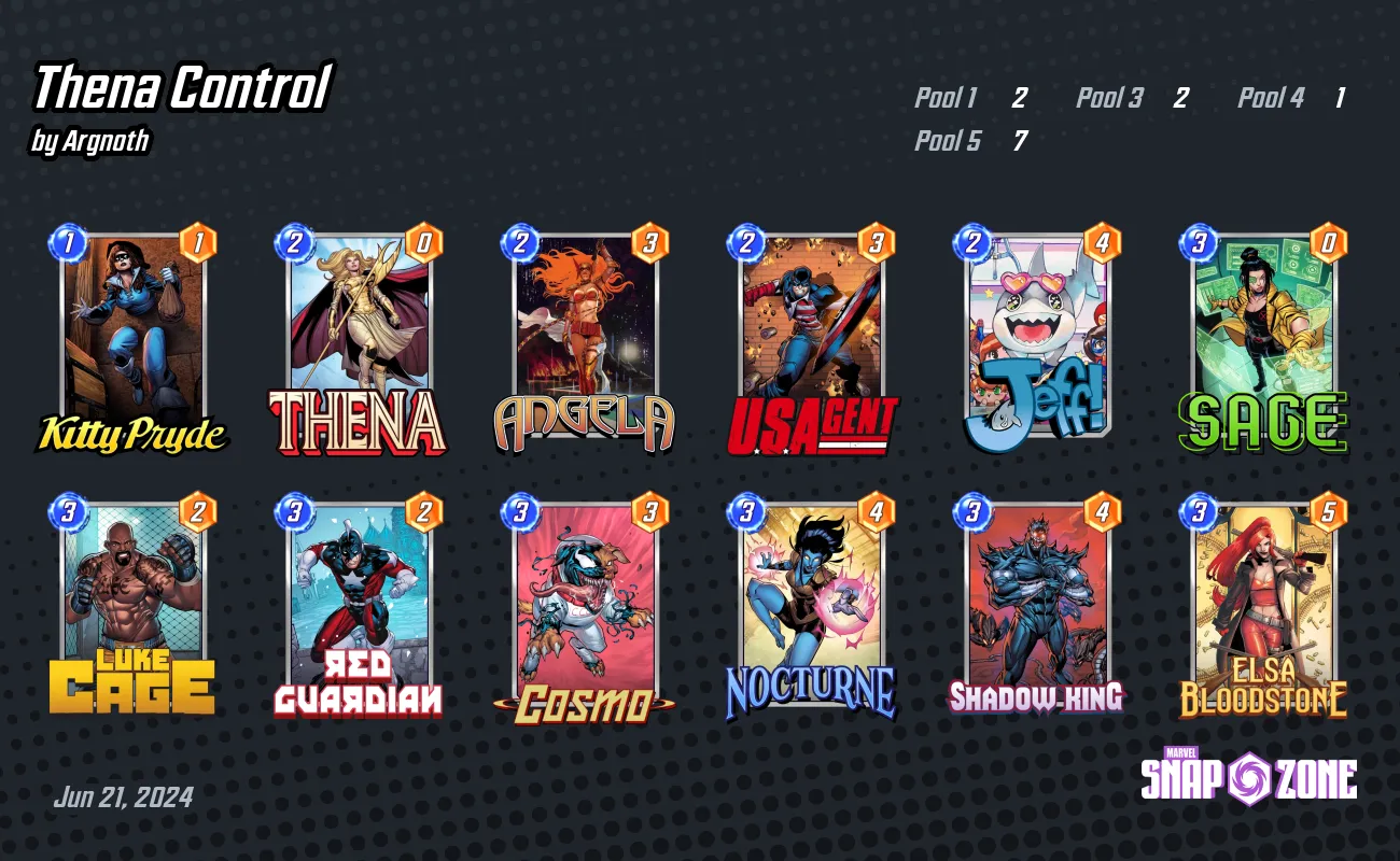 Thena Control - Decks - Marvel Snap Zone