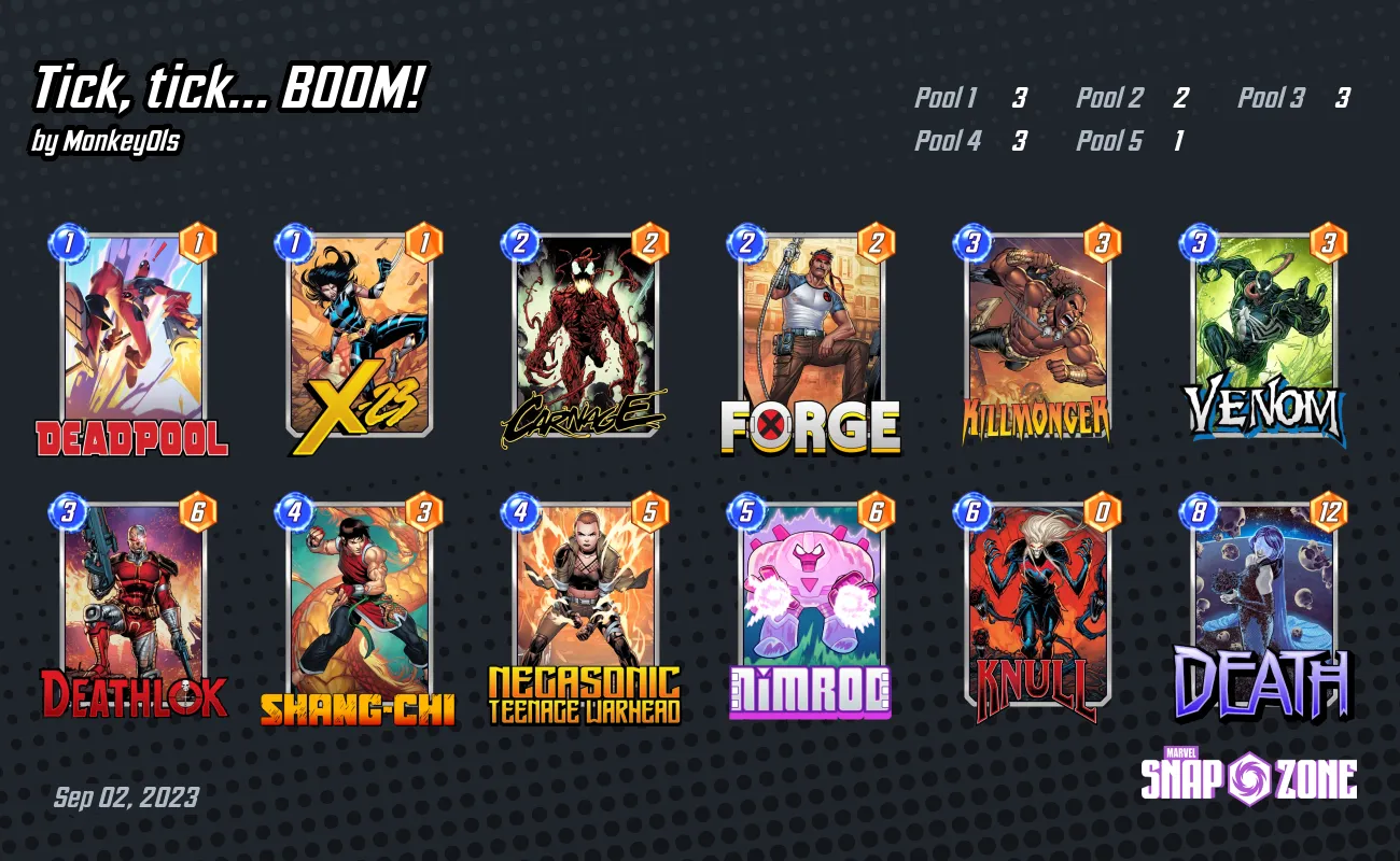 Tick, tick... BOOM! - Decks - Marvel Snap Zone