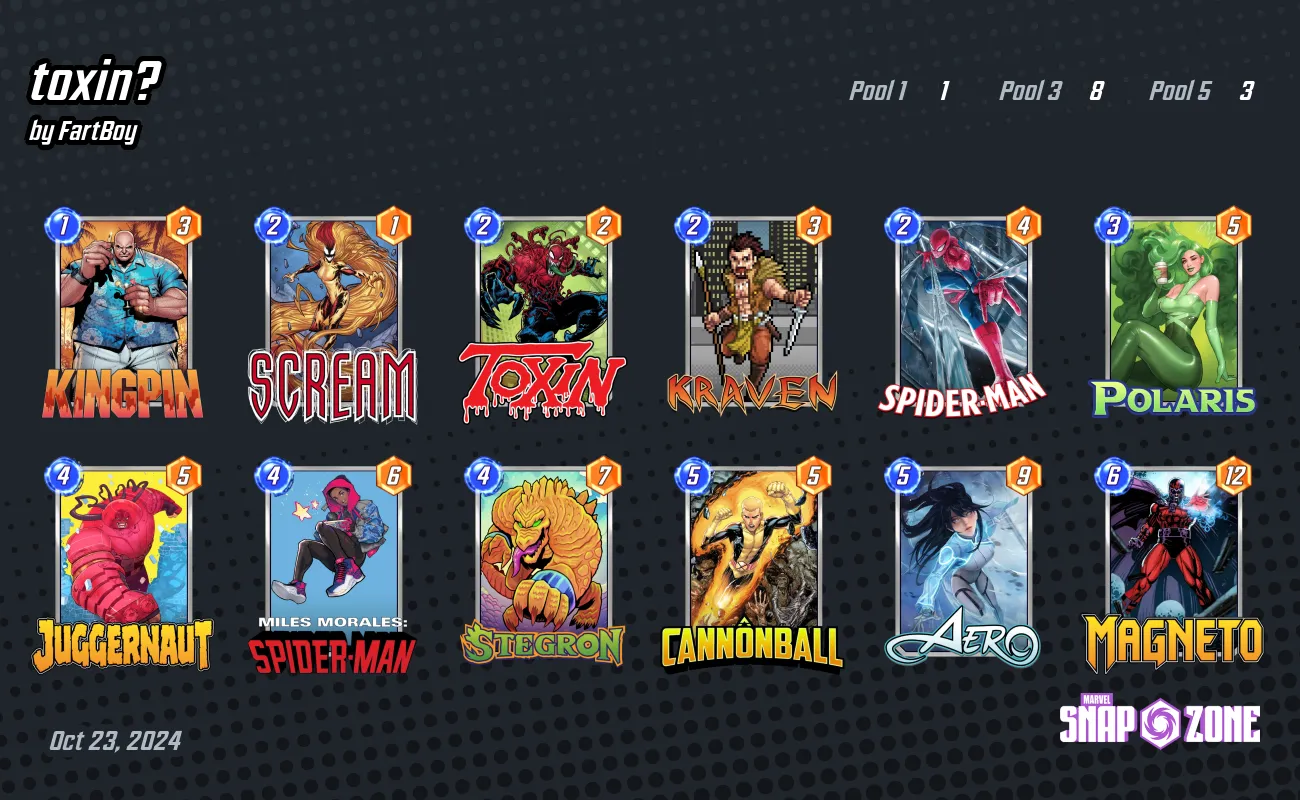 toxin? - Decks - Marvel Snap Zone