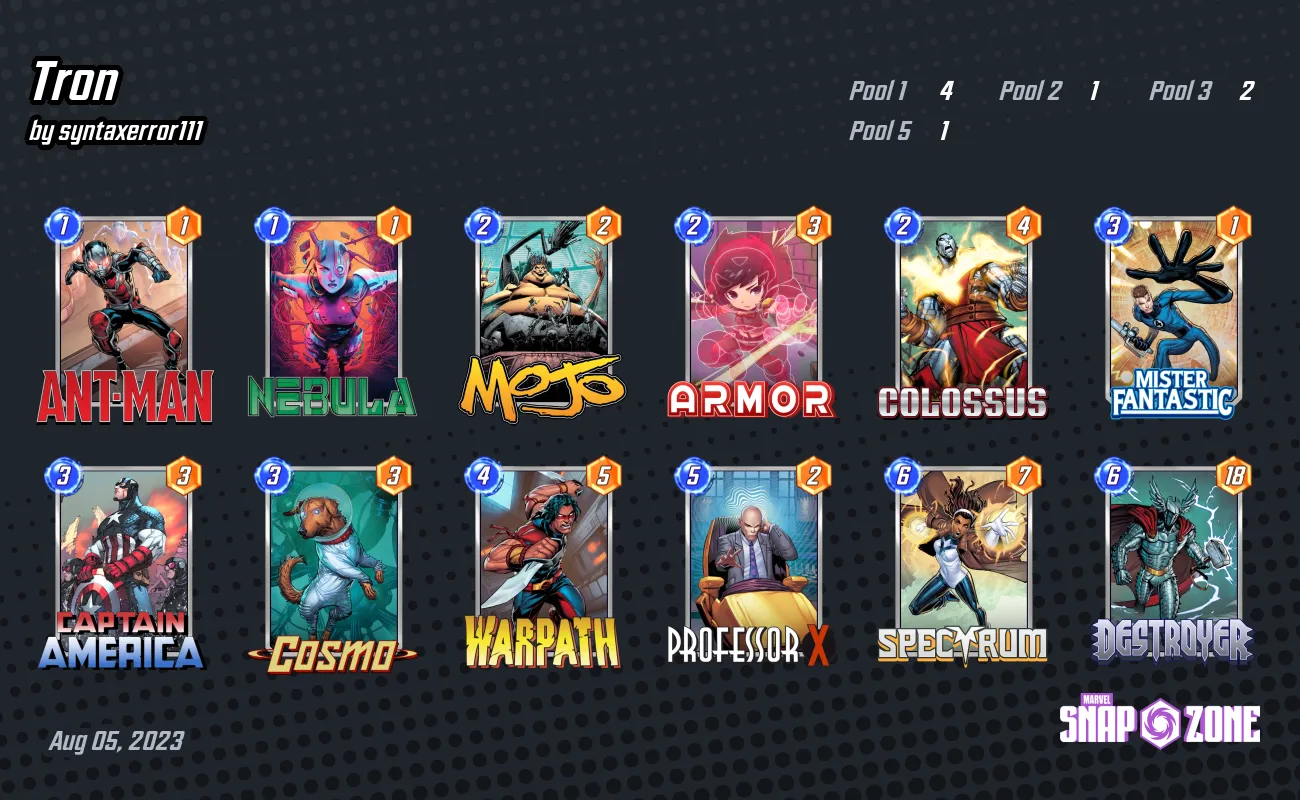 Tron - Decks - Marvel Snap Zone