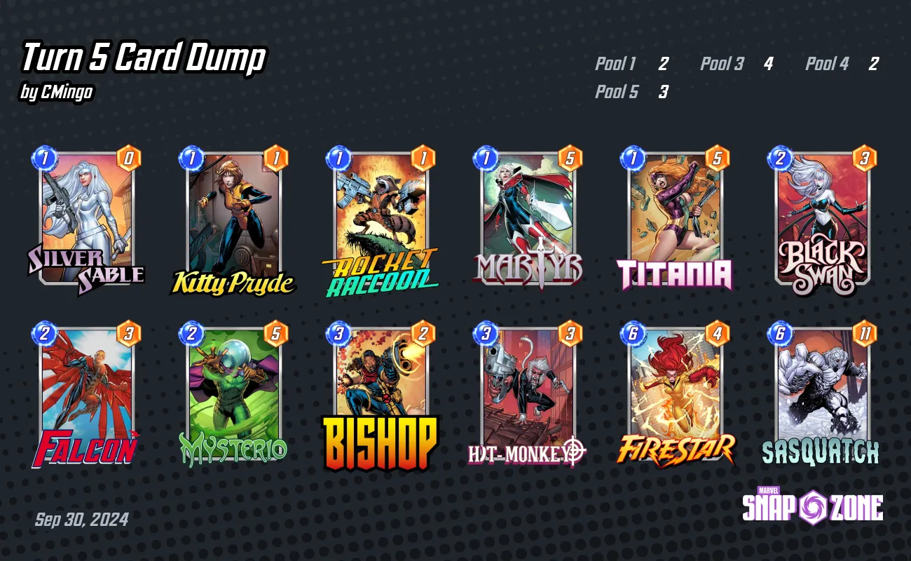 Turn 5 Card Dump - Decks - Marvel Snap Zone