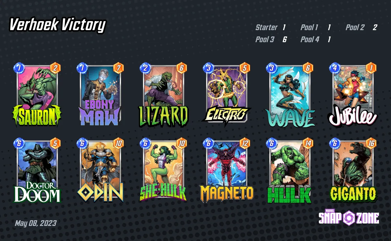 Verhoek Victory - Decks - Marvel Snap Zone