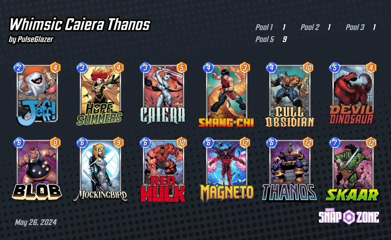 Whimsic Caiera Thanos - Decks - Marvel Snap Zone