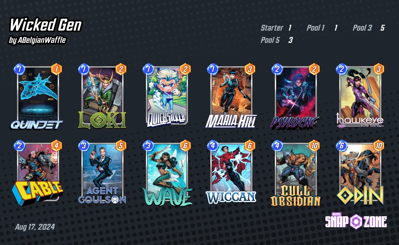 Wicked Gen - Decks - Marvel Snap Zone