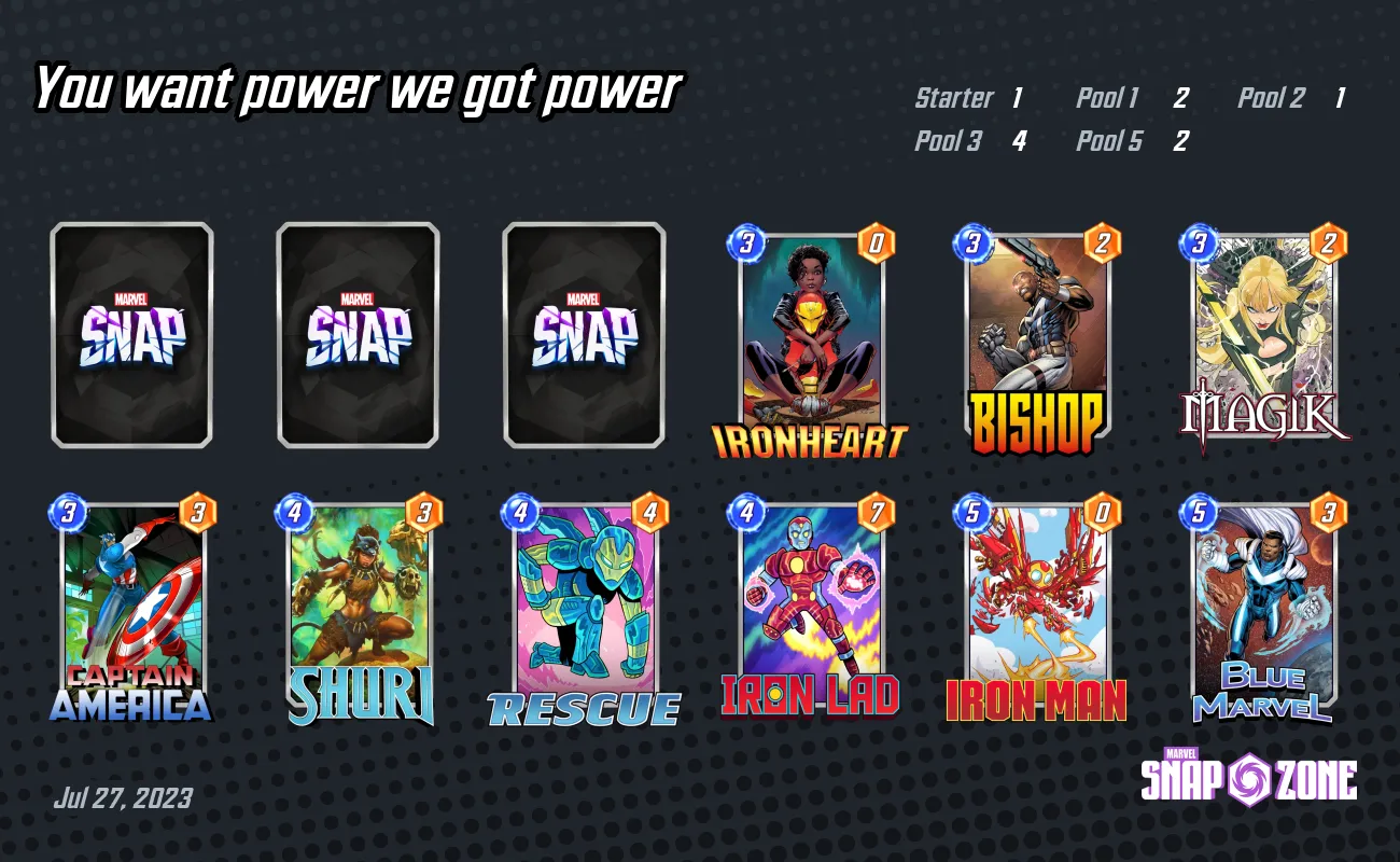 You want power we got power - Decks - Marvel Snap Zone
