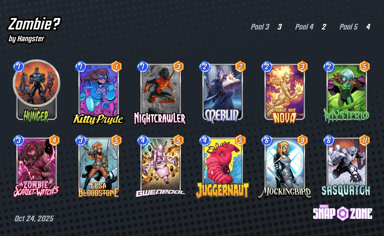 Zombie? - Decks - Marvel Snap Zone